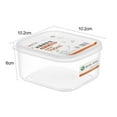 700/900/1000/1400ML Refrigerator Storage Box with Lid Clear Large ...