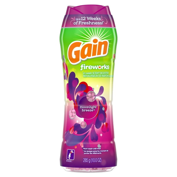 Gain Fireworks In-Wash Scent Booster Beads, Moonlight Breeze, 10 oz ...