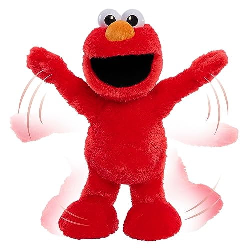 Sesame Street Elmo Slide Singing and Dancing 14-inch Plush, Pretend ...