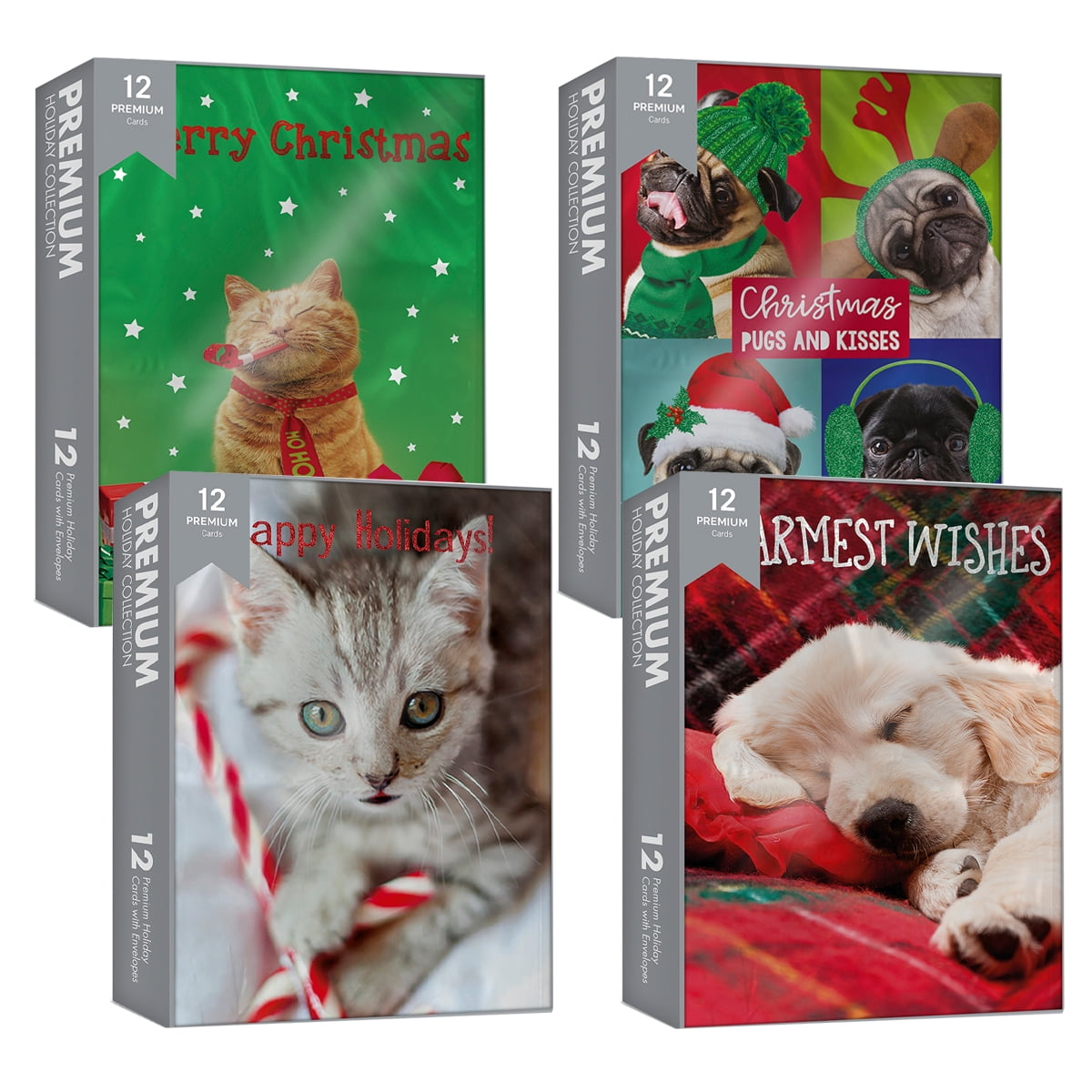 Papercraft (48 Pack) Deluxe Christmas Cards Assorted Holiday Cards with ...