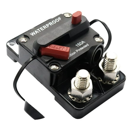 12V-72V DC 150Amp Circuit Breaker, Marine Boat Stereo Audio Inline Fuse ...