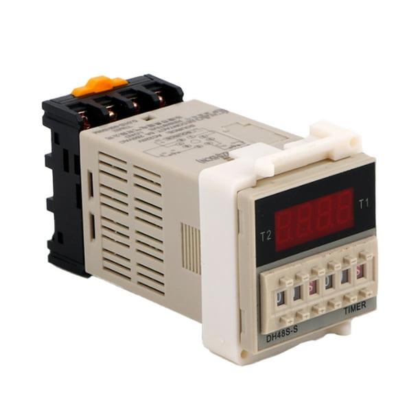 Cateissary Temporizador Relé Pantalla Pantalla Reemplazo programable ...