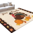 Area Rug 4x6ft, Cartoon Turkey Fall Thanksgiving Pumpkin Washable Rugs ...