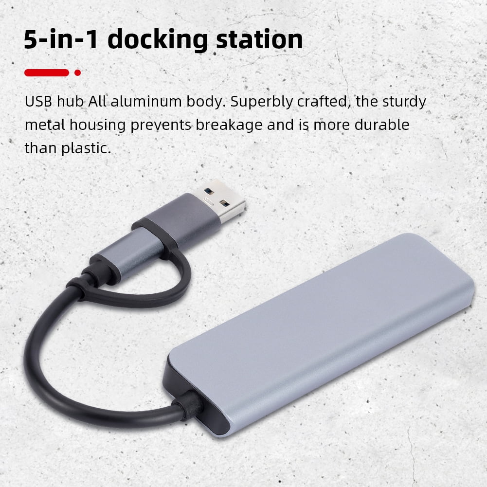 Centro Tipo-C Mini USB Hub Plug and Play USB Hub Multi Splitter Adapter ...