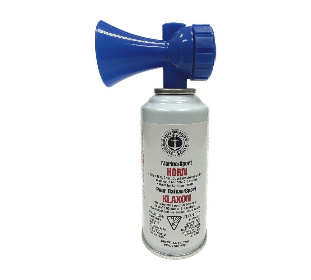 Blue Dog Marine 3.5 Oz Air Horn for Boating & Safety, Very Loud Hand ...