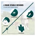 6ft T-Post Fence Posts 6 Pack - Heavy Duty Metal Fence Posts Green ...