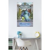 Monsters University - Campus Poster and Poster Mount Bundle - Walmart.com