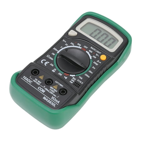 Digital Multimeter, Electrician Meter Backlight Display Rubber Shell ...