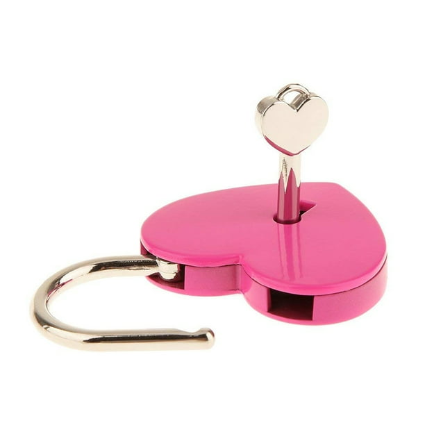 Wweixi Metal Heart Shape Lock Solid Color Meaningful Anti-rust ...