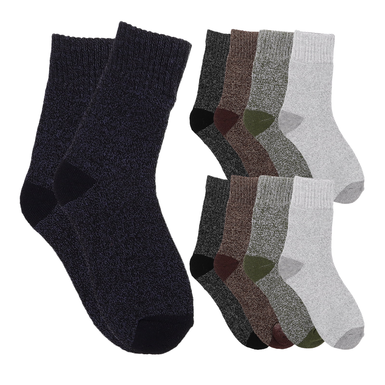 Click here for Etereauty 5 Pairs Warm Winter Crew Socks For Men S... prices