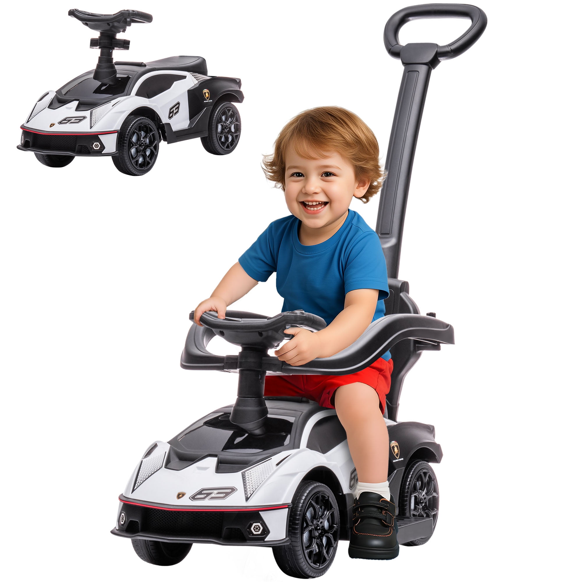 Click here for Aosom 3 In 1 Ride On Push Car  Licensed Kids Slidi... prices