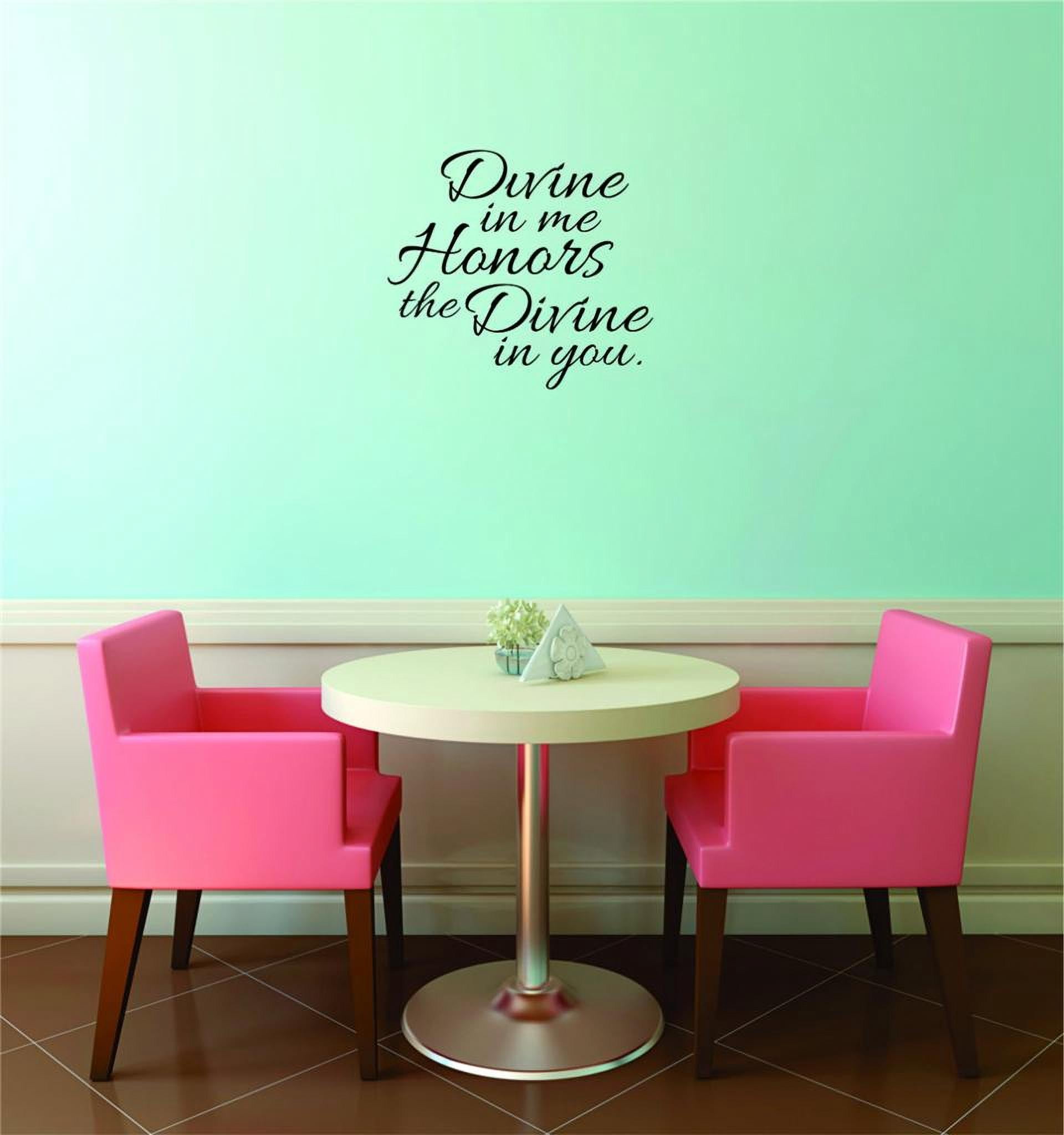 Unique Home Wall Stickers Divine In Me Honors The Divine In You Decal ...