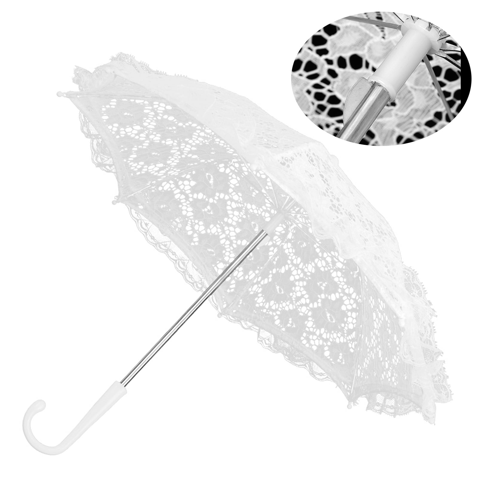 Click here for Estink White Lace Umbrella 44.5x47.5cm Mini Dance... prices
