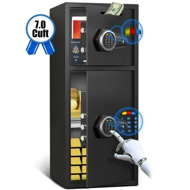 0.5 Cu Ft Fireproof & Waterproof Digital Safe Box - Home Security Safe ...