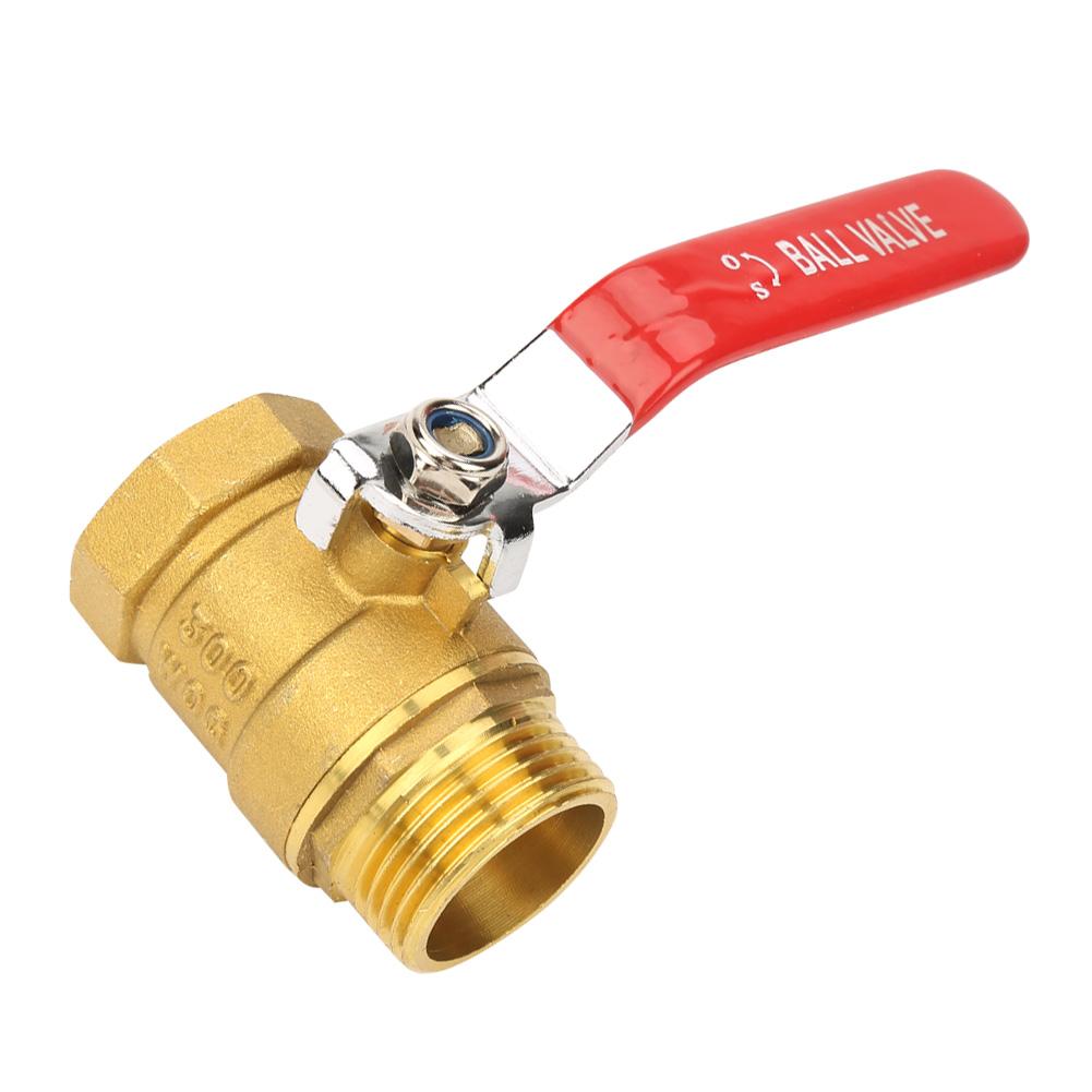 Tebru Level Handle Brass Pipe Ball Valve Male And Female Thread 1 Bsp