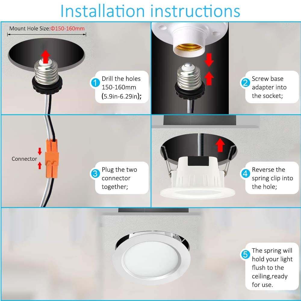 How To Install Downlight Spring Clips | Homeminimalisite.com