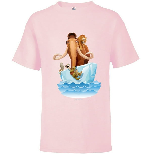 Ice Age Manfred Diego Sid and Scrat on Iceberg - Short Sleeve T-Shirt ...
