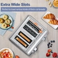 4 Slice Toaster, Ultra-Clear LED Display & Extra Wide Slots, Dual ...