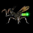 3D Metal Mantis Model DIY Kit with Night Light, 300PCS+ Steampunk ...