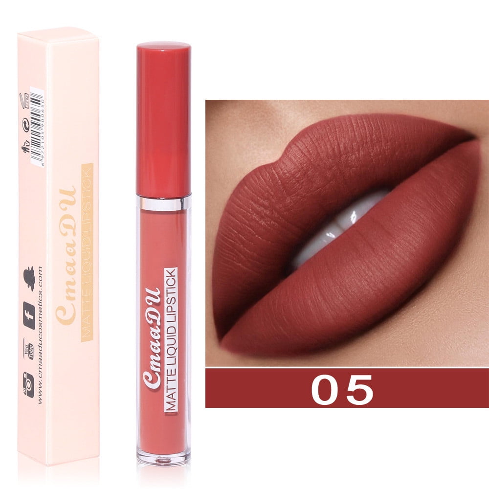 Fiudx Set Labiales En Brillo Mate, Color Duradero Prueba de Besos ...