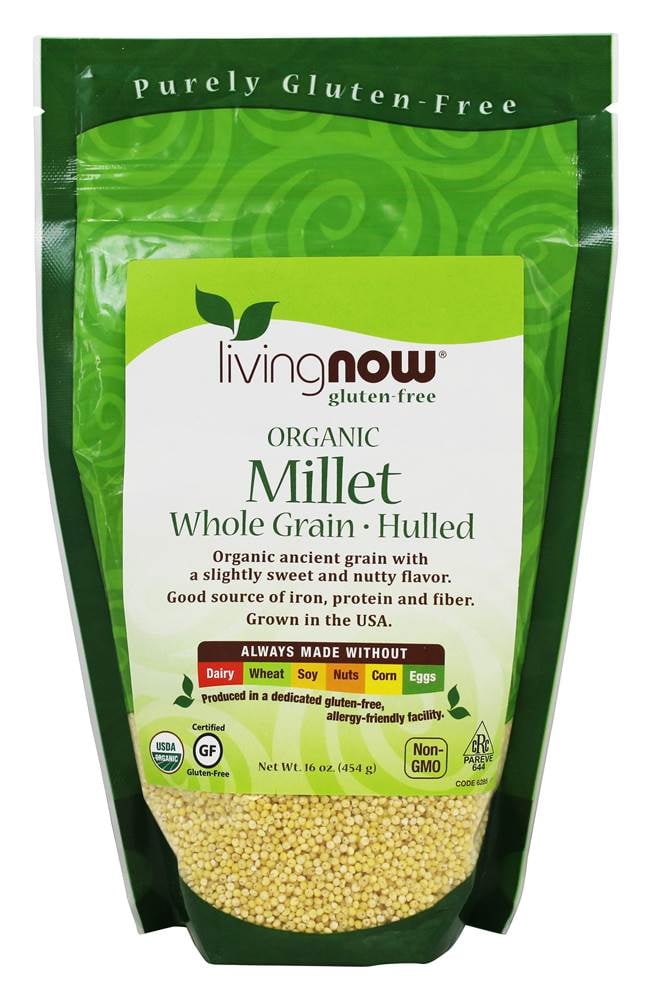 NOW Foods - Organic Whole Grain Hulled Millet - 16 oz. | Walmart Canada