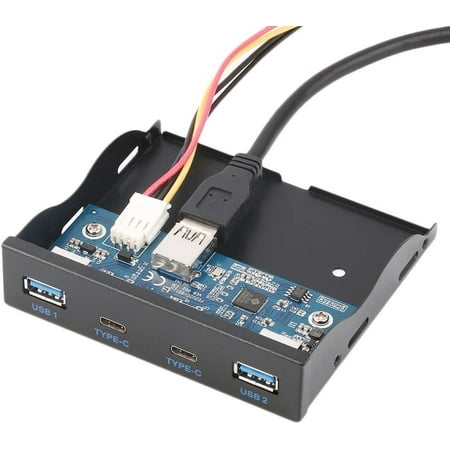C-Zone USB 3.0 2-Ports + USB 3.1 Type C 2-Ports 3.5 Inch Front Panel ...