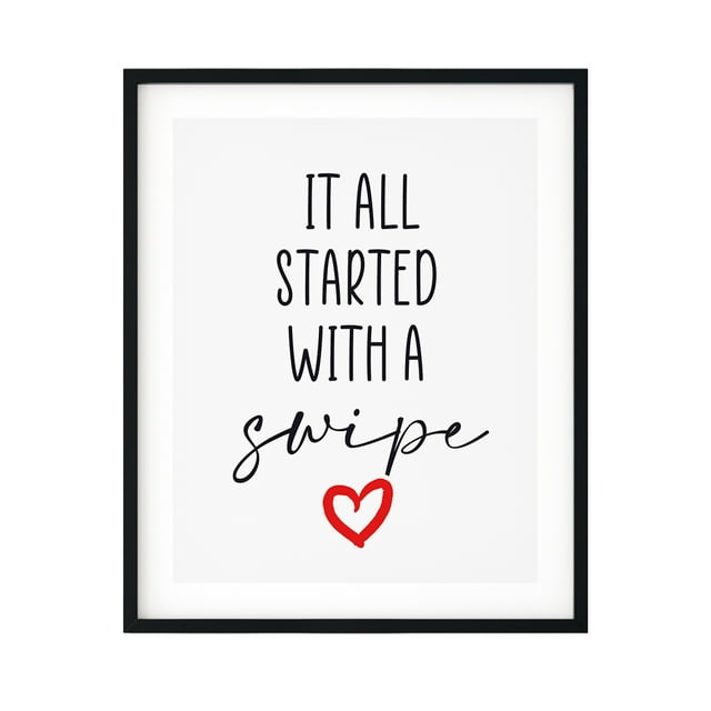 Designs ByLITA It All Started With A Swipe 8 x 10 UNFRAMED Print ... Designs ByLITA It All Started With A Swipe 8 x 10 UNFRAMED Print ...