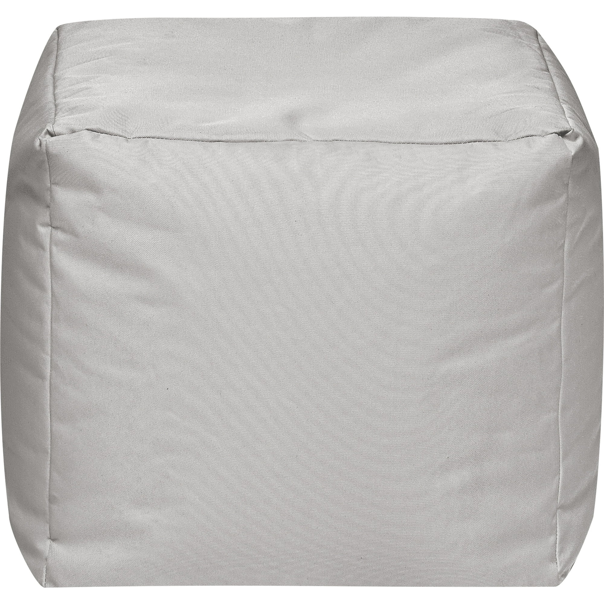 Click here for Gouchee Home Cube Brava Silver Pouf Ottoman - Wate... prices