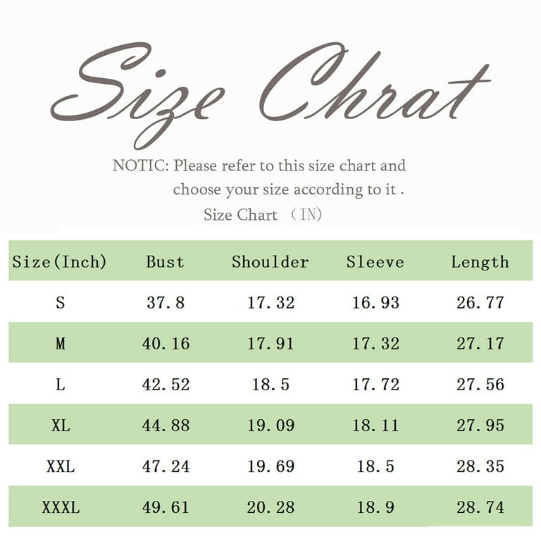 Fresh Produce Size Chart