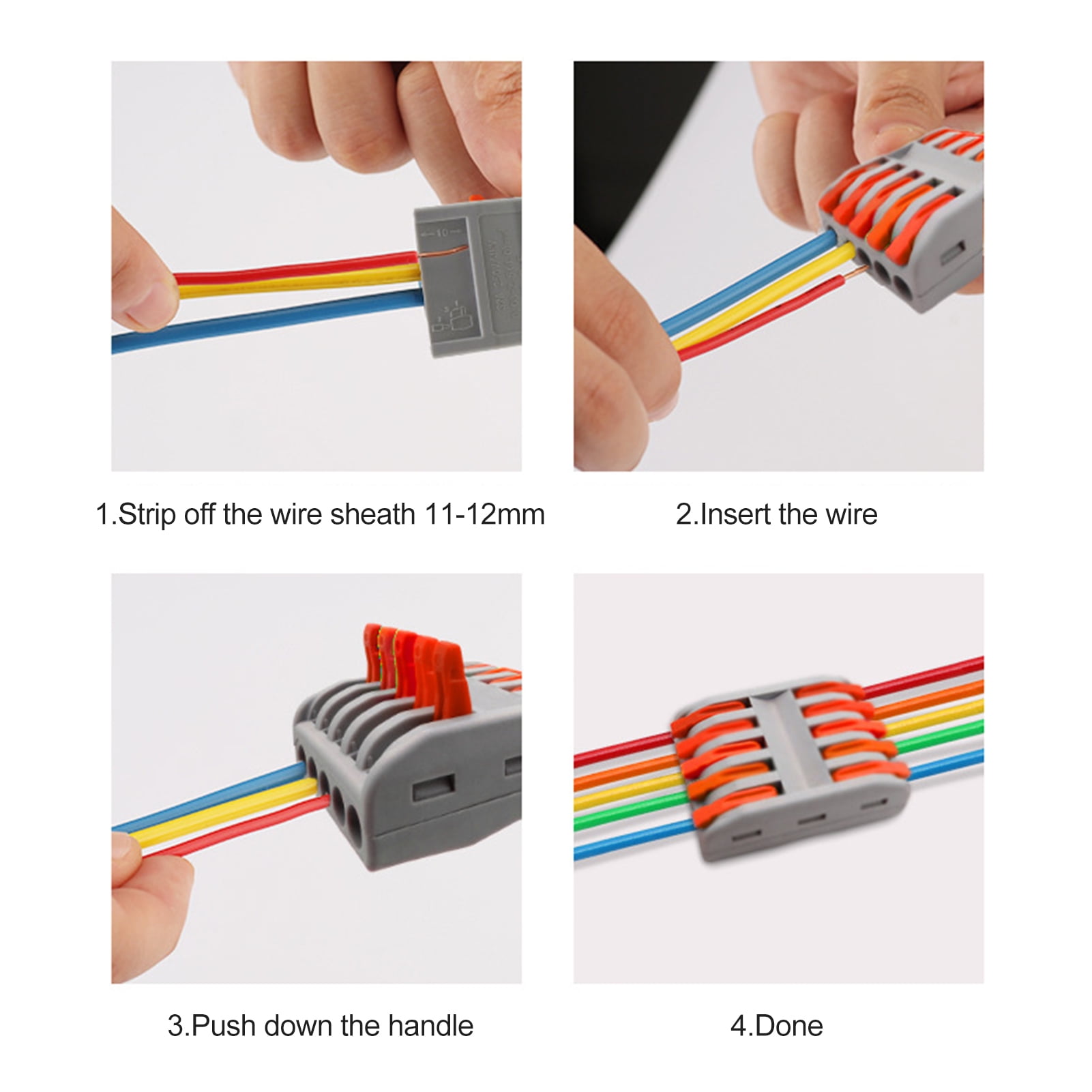 Details about Wire Cable Connectors Quick Universal Compact Electrical ...