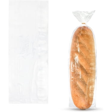 PUREVACY Poly Bakery Bread Bags 10 x 4 x 20. Pack of 1000 Jumbo Bread ...