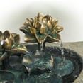 Alpine Corporation Lotus Rock Fountain Waterfall with LED Lights ...