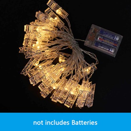 Photo Hanging Clips String Light Photo Collage Display Led Twinkle ...