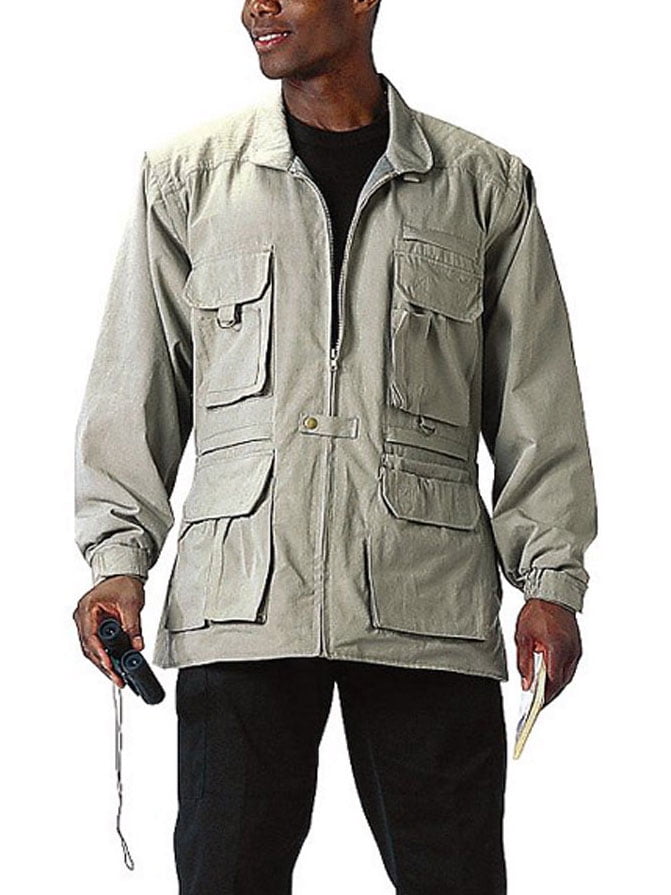Rothco Men's Safari Convertible Outback Jacket/Vest - 2XL, Khaki ...