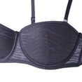 PBFRDSJ Womens Backless Bra Underwire Support Sheer Mesh Bandeau Bra ...