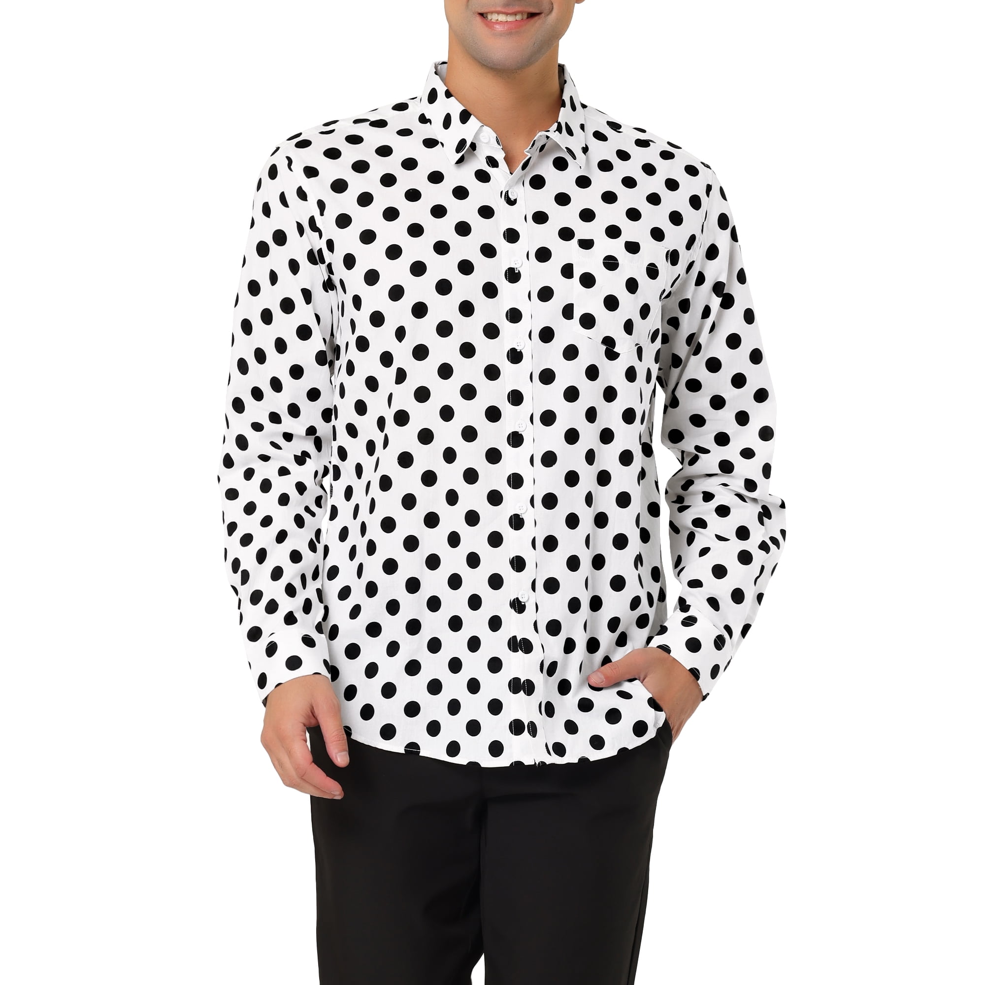 Click here for Inspire Chic Easter Outfit Mens Shirt Polka Dots P... prices