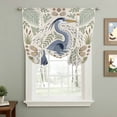 Cartoon Egret Tie Up Curtains for Window, Thermal Insulated Balloon ...