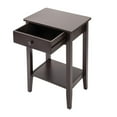SamyoHome Night Stand with Drawer and Shelf Storage Multipurpose ...
