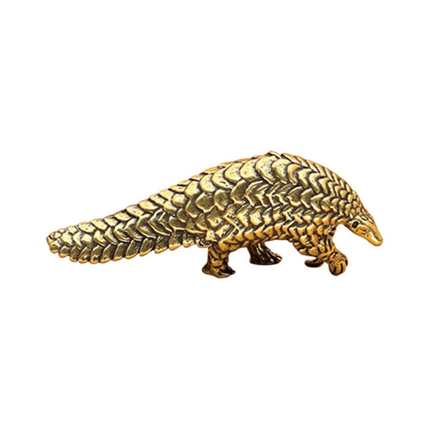 Shangren Copper Crafts Animal Collection Mini Pangolin Figurine for ...