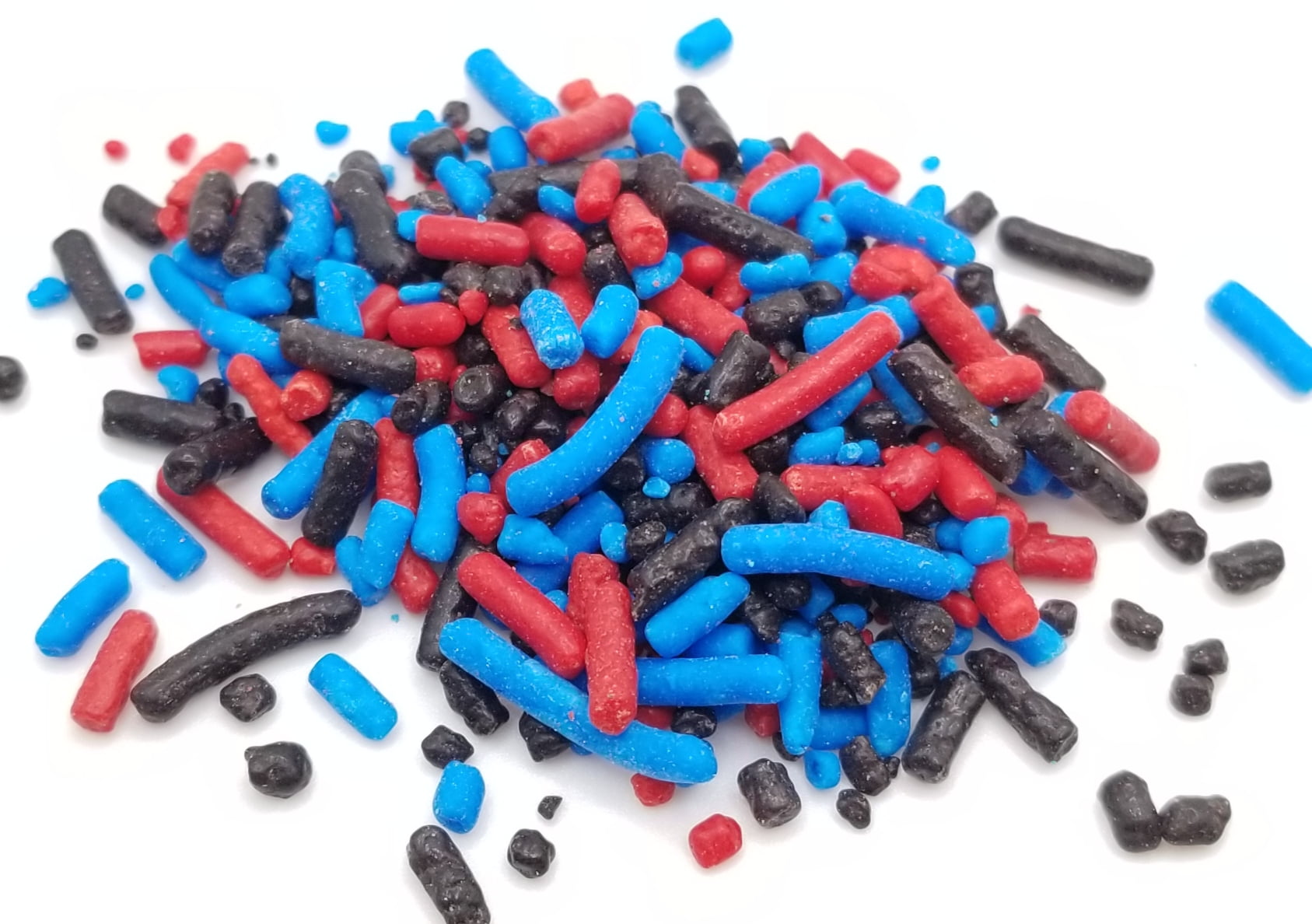 NCS Red, Black and Blue Jimmies Edible Sprinkles, 8 ounces - Great for ...