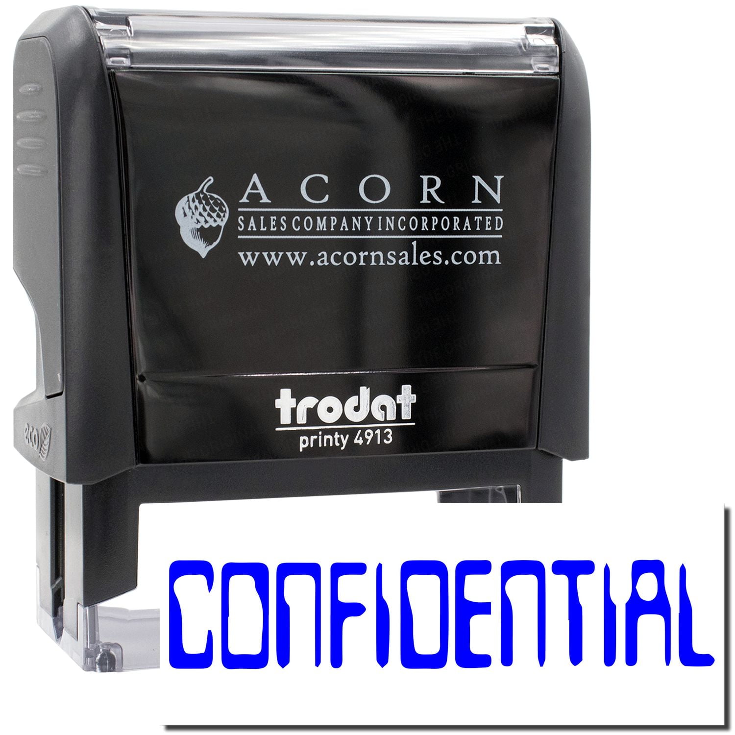 Large Self-Inking Barcode Confidential Stamp, Trodat Printy 4913, Press ...