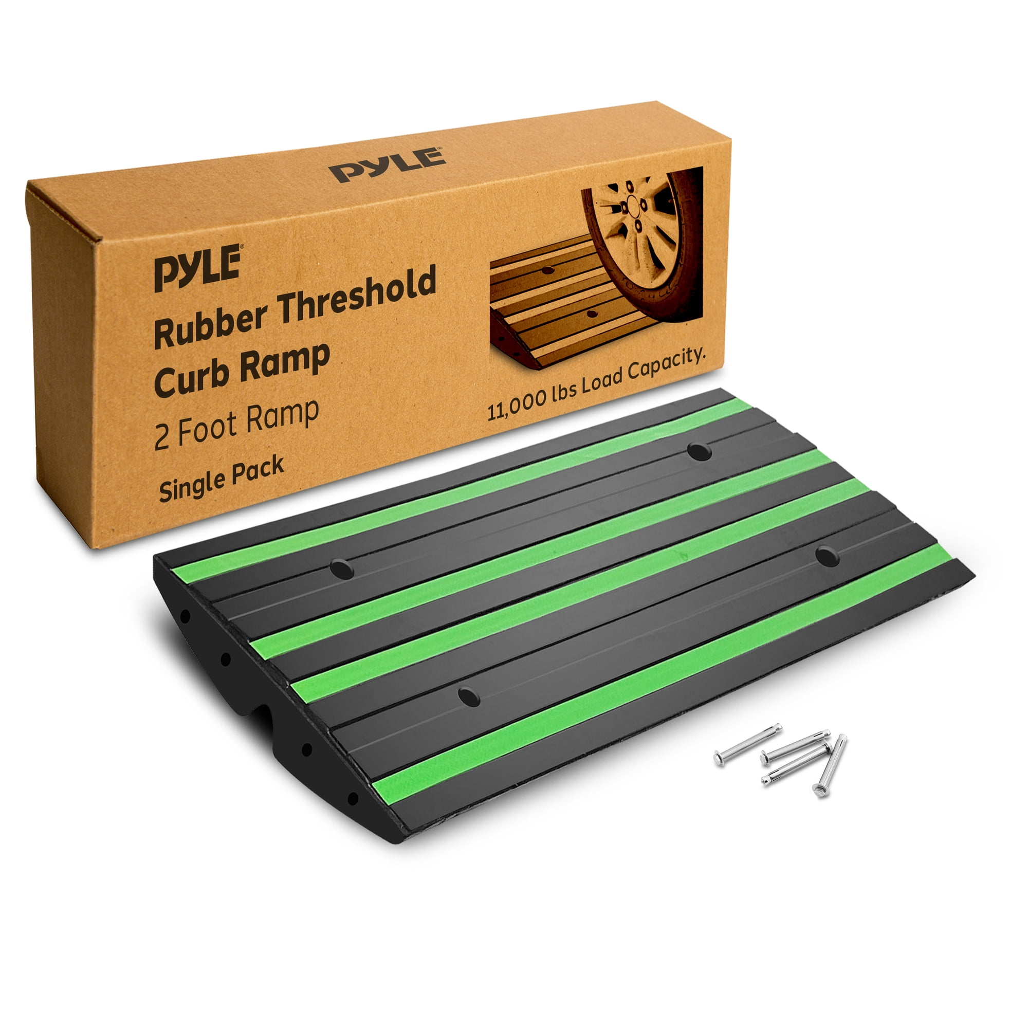 Click here for Pyle 2 Ft. Rubber Threshold Curb Ramp For Driveway... prices