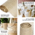 Efavormart High-Quality 12"x10 Yards Natural Jute Burlap Fabric Roll ...