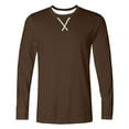 Big and Tall Men‘s Long Sleeve T-Shirt - Solid Color Casual Comfort Tee ...