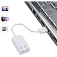 USB Sound Adapter, External USB 2.0 3D Virtual 7.1 Channel Audio Sound ...