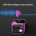 xaoyunyn Wireless Bluetooth Headset Lcd Full Color Display Screen Anc ...