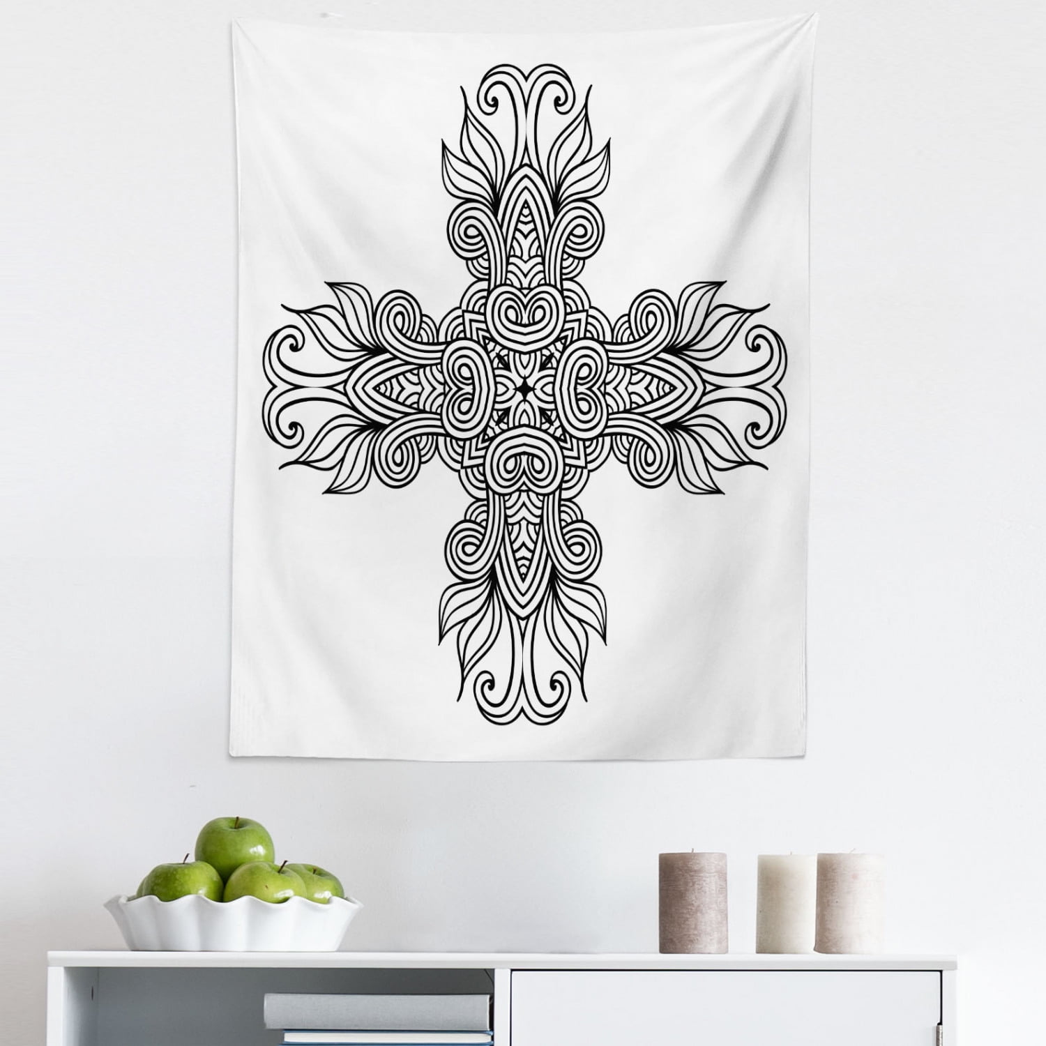 Irish Tapestry, Royal Old Celtic Knot Pattern with Curled Lace Leaf ...
