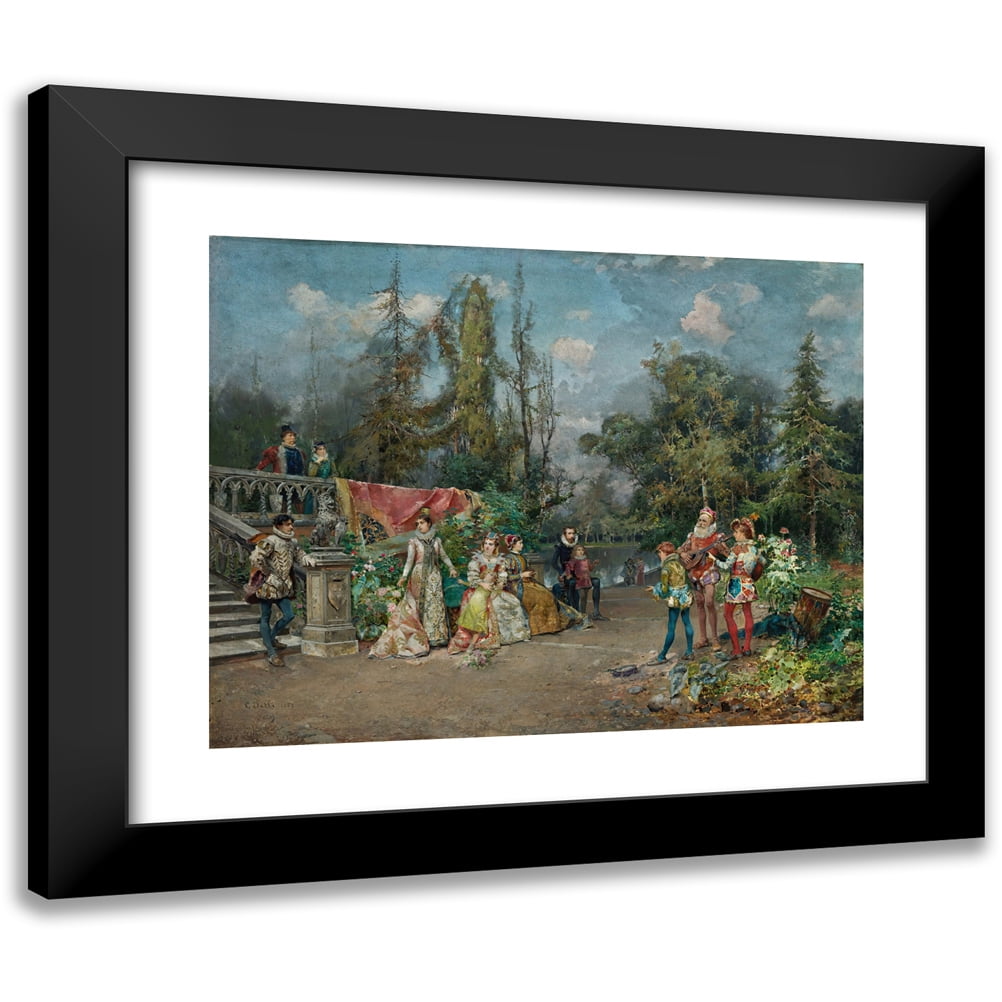 Cesare Auguste Detti 14x12 Black Modern Framed Museum Art Print Titled ...