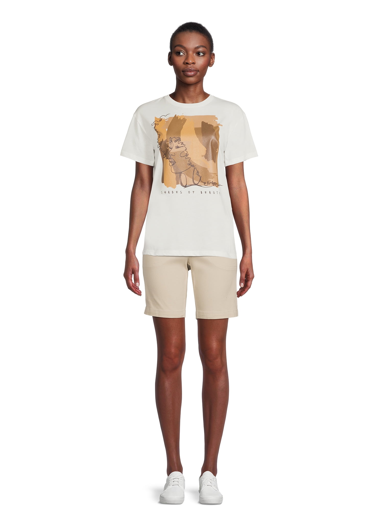 Real Size Women's Pull On Shorts with Pockets - Walmart.com