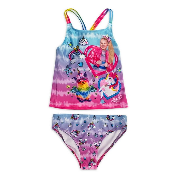JOJO - Jojo Siwa Girls Swim Tankini Top, Sizes 4-12 - Walmart.com ...